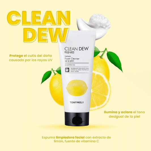 Tonymoly Clean Dew Brightening Lemon Foam Cleanser – Beauty House